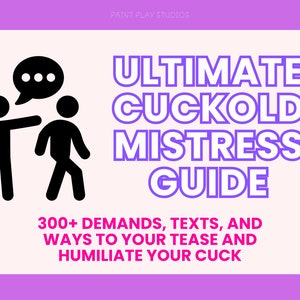 Ultimate Cuckold Mistress Commands and Dirty Talk Script for Cuckolds Demands for Cuckold ...