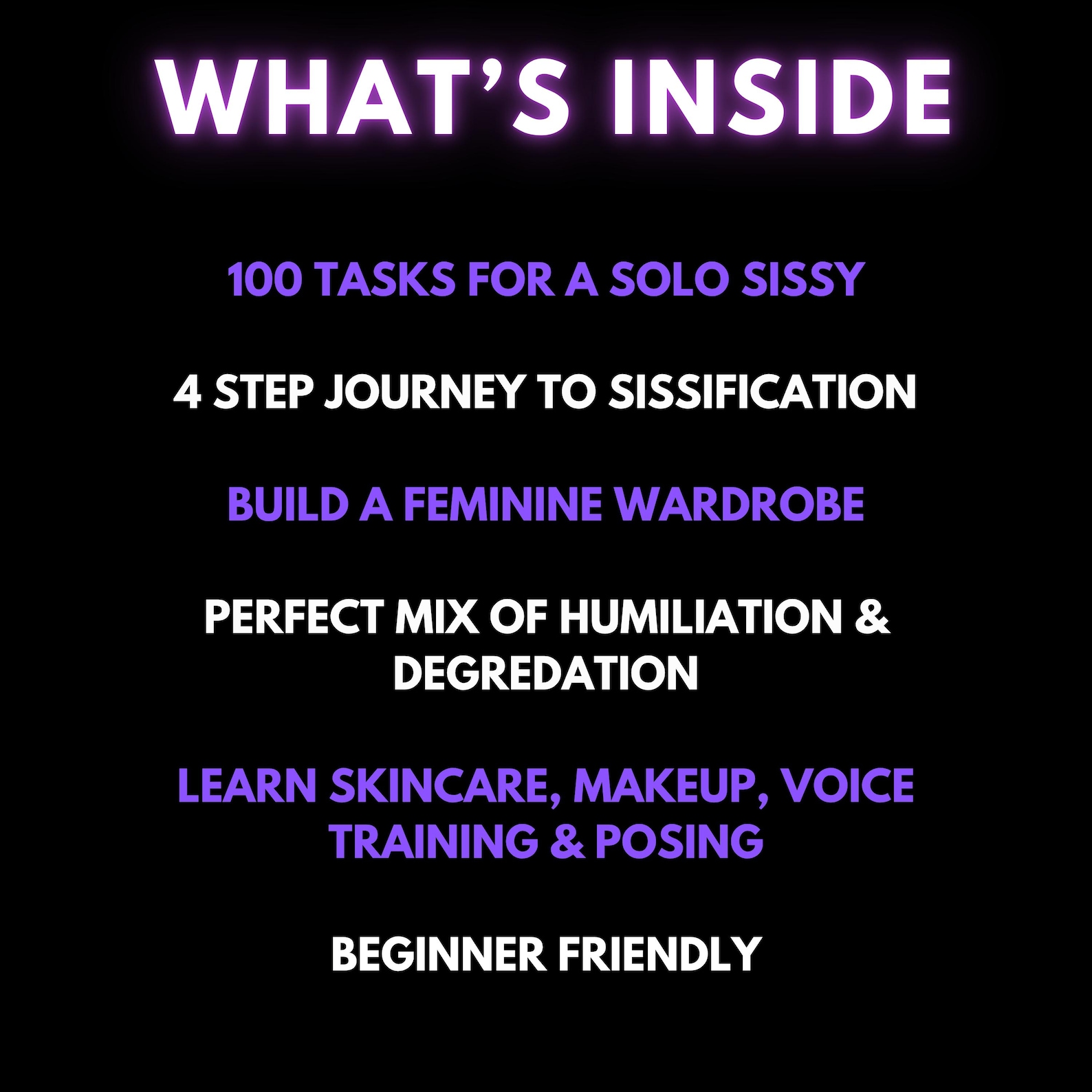 Sissy Training Guide: 100 Feminization Tasks for Solo Crossdressing and ...