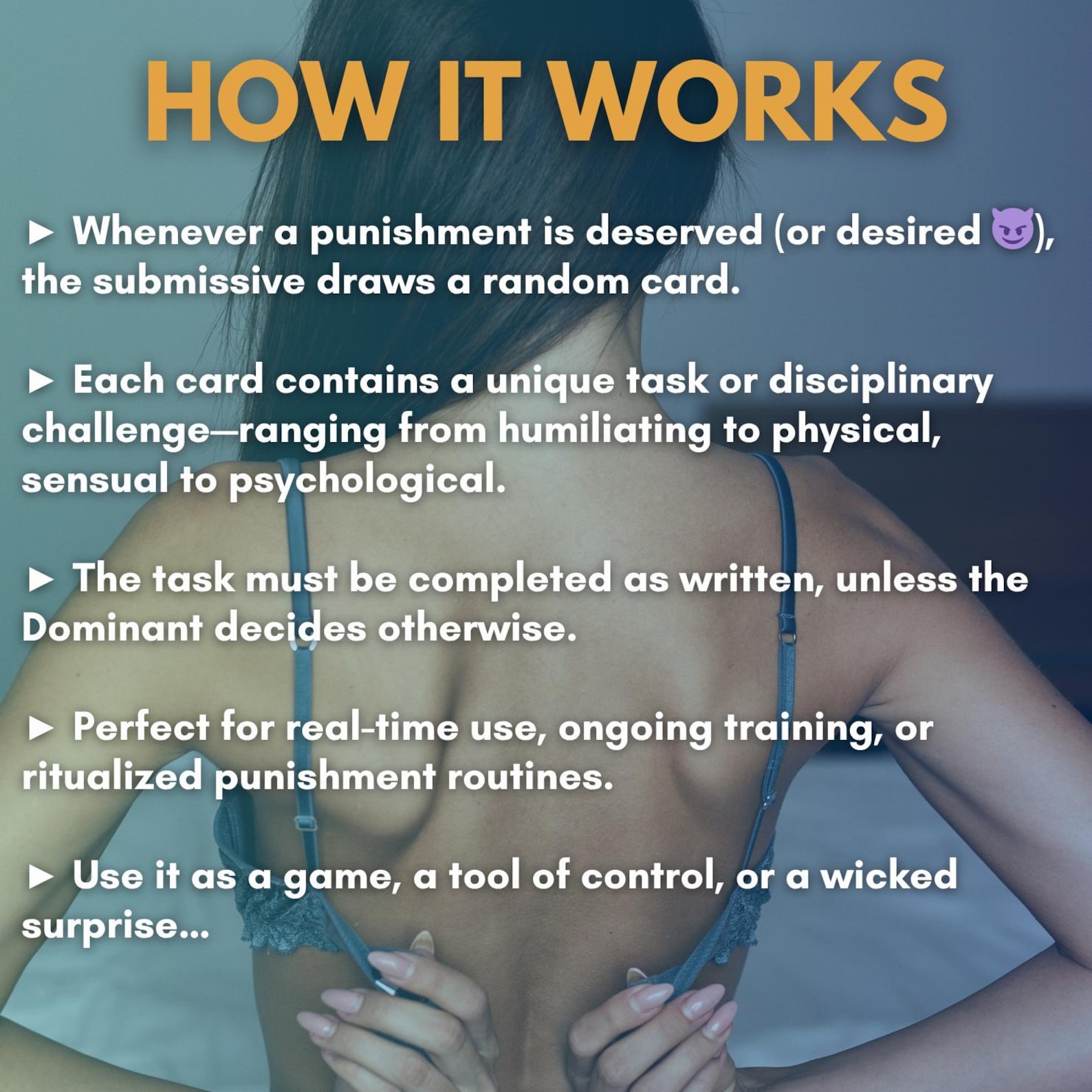 100 Punishment Tasks for Submissive Women – BDSM Task Game for Dominant and Submissive Couples ...