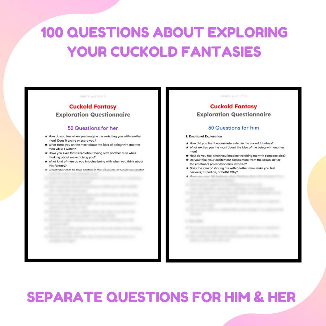 Cuckold Fantasy Questionnaire for Cuckold Hotwife Couples Questions ...