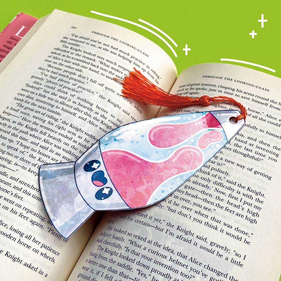 Groovy Lava Lamp Bookmark~ Iridescent Bookmark~ Pink and Blue Lava Lamp ...