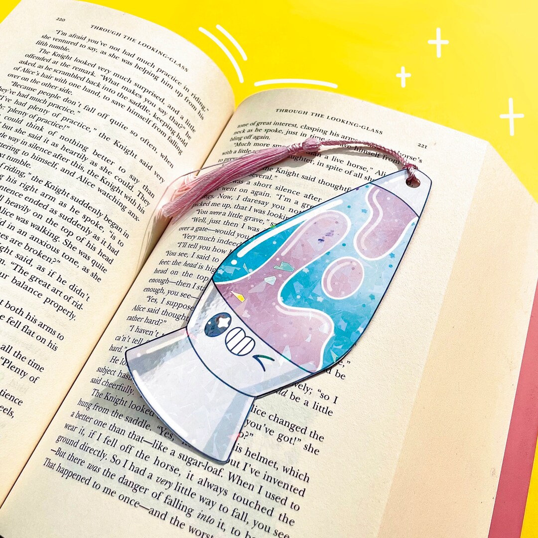 Groovy Lava Lamp Bookmark~ Iridescent Bookmark~ Purple and Blue Lava ...