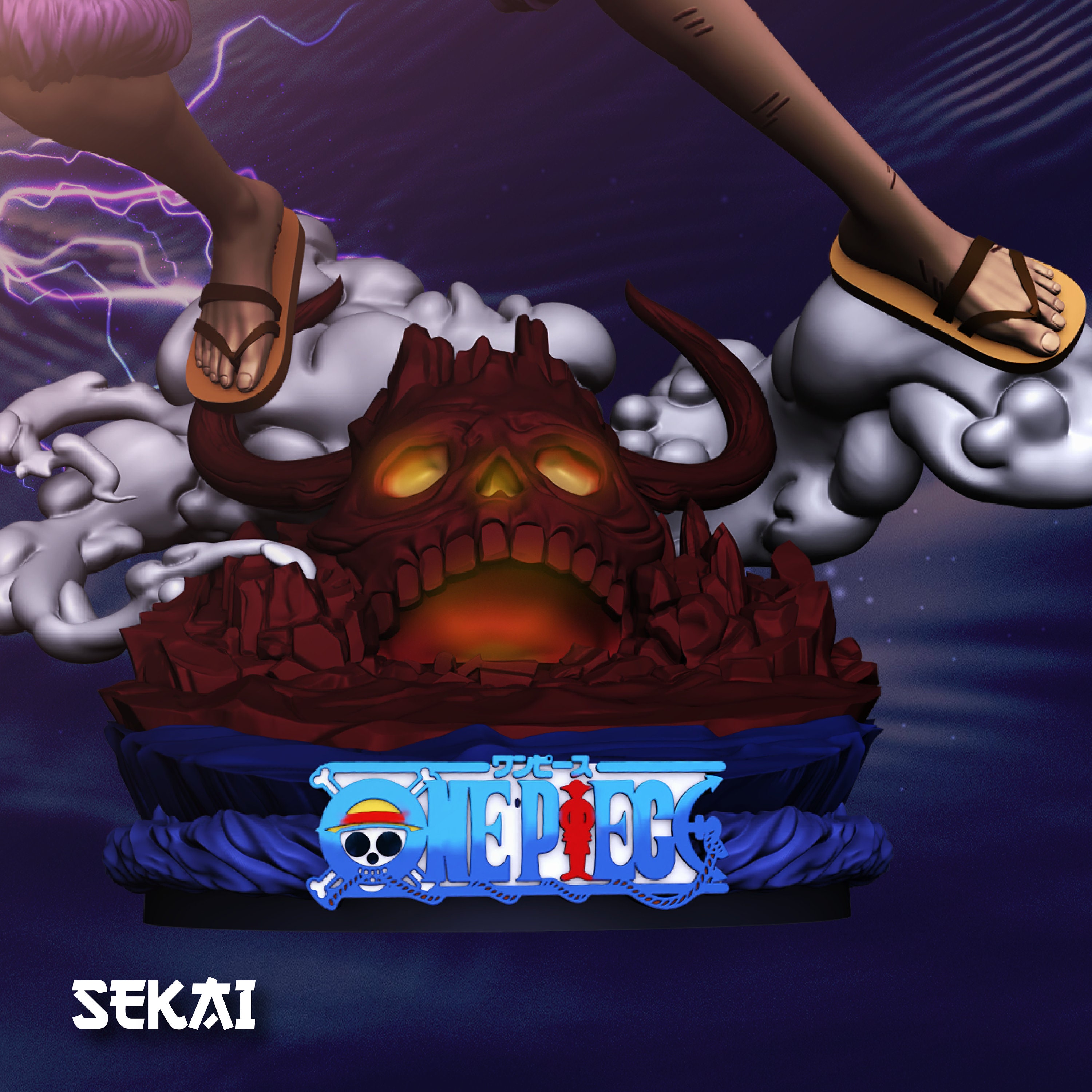 Epic Monkey D. Luffy One Piece Anime Character Sculpture 3d Printed ...