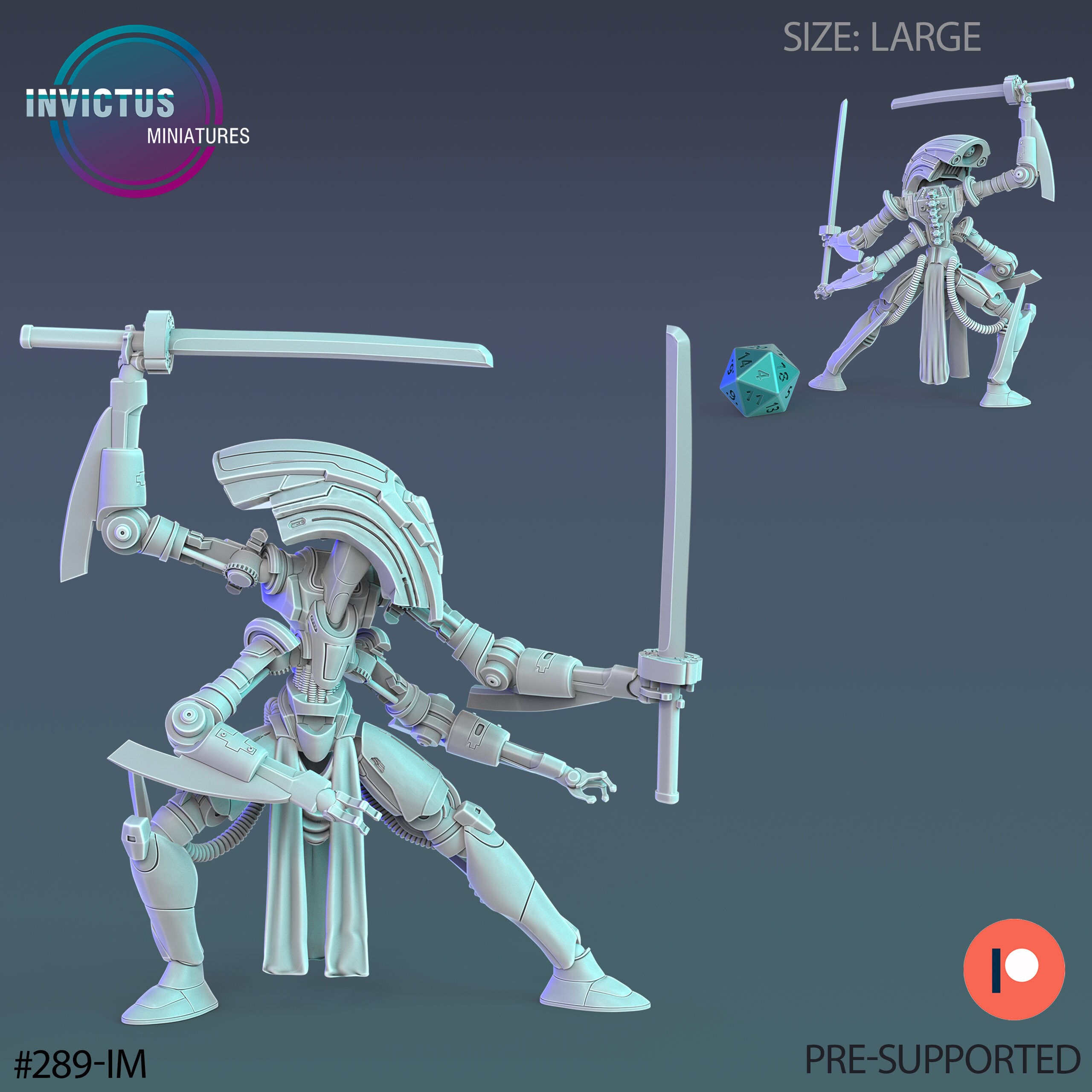 Turret Automaton large Scale Resin Model Based of Futuristic Tabletop ...