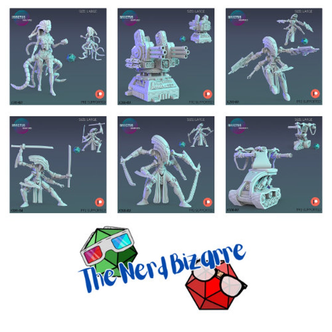 3d Printing - Large Scale - Tabletop/dnd/rifts Creatures - Futuristic ...