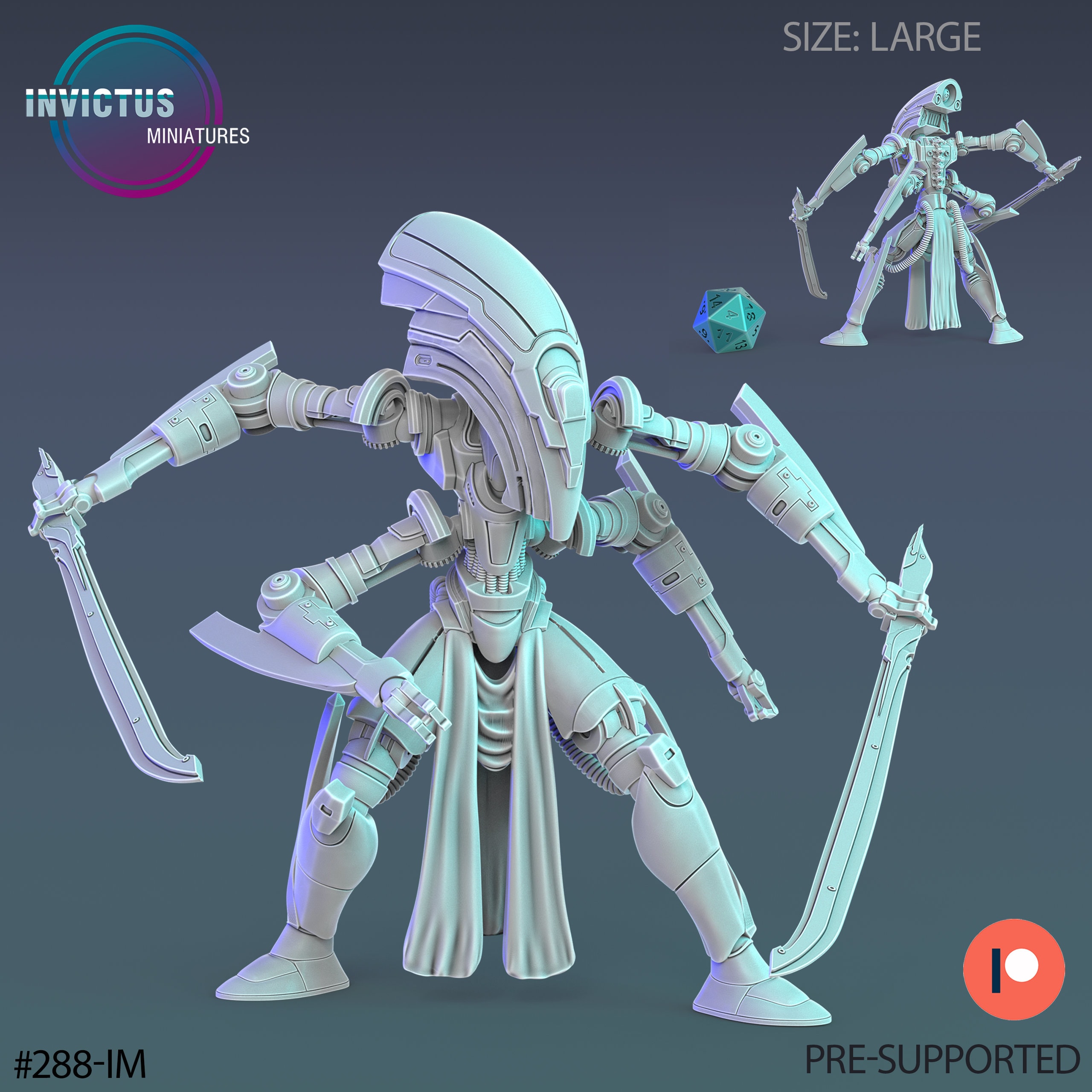 Turret Automaton large Scale Resin Model Based of Futuristic Tabletop ...