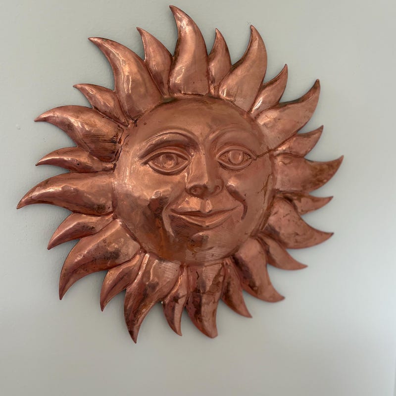 Copper Sun Wall Art - Etsy