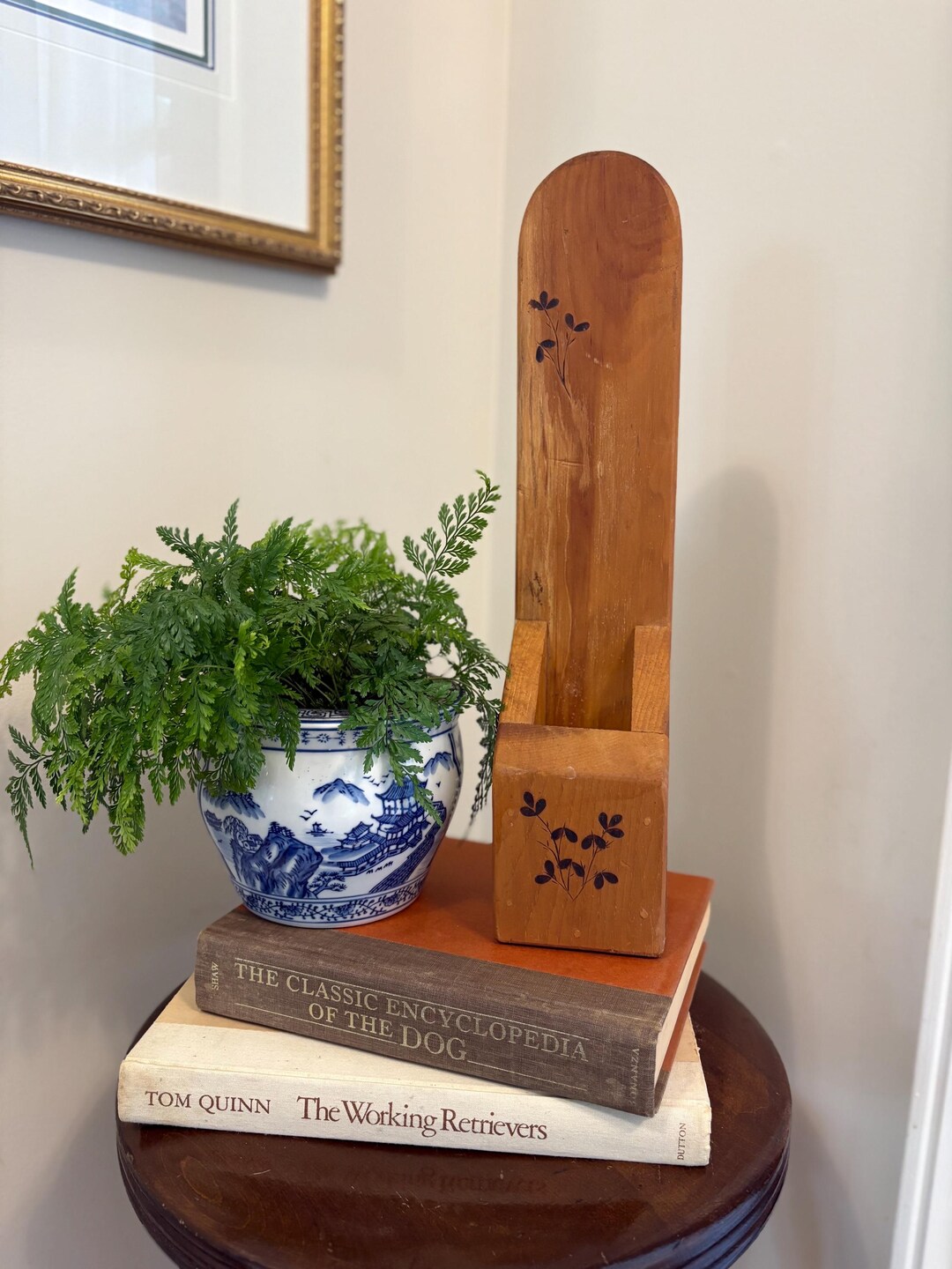 Solid Wood Matchstick Holder or Vase Rustic Primitive Wooden Matchbox ...