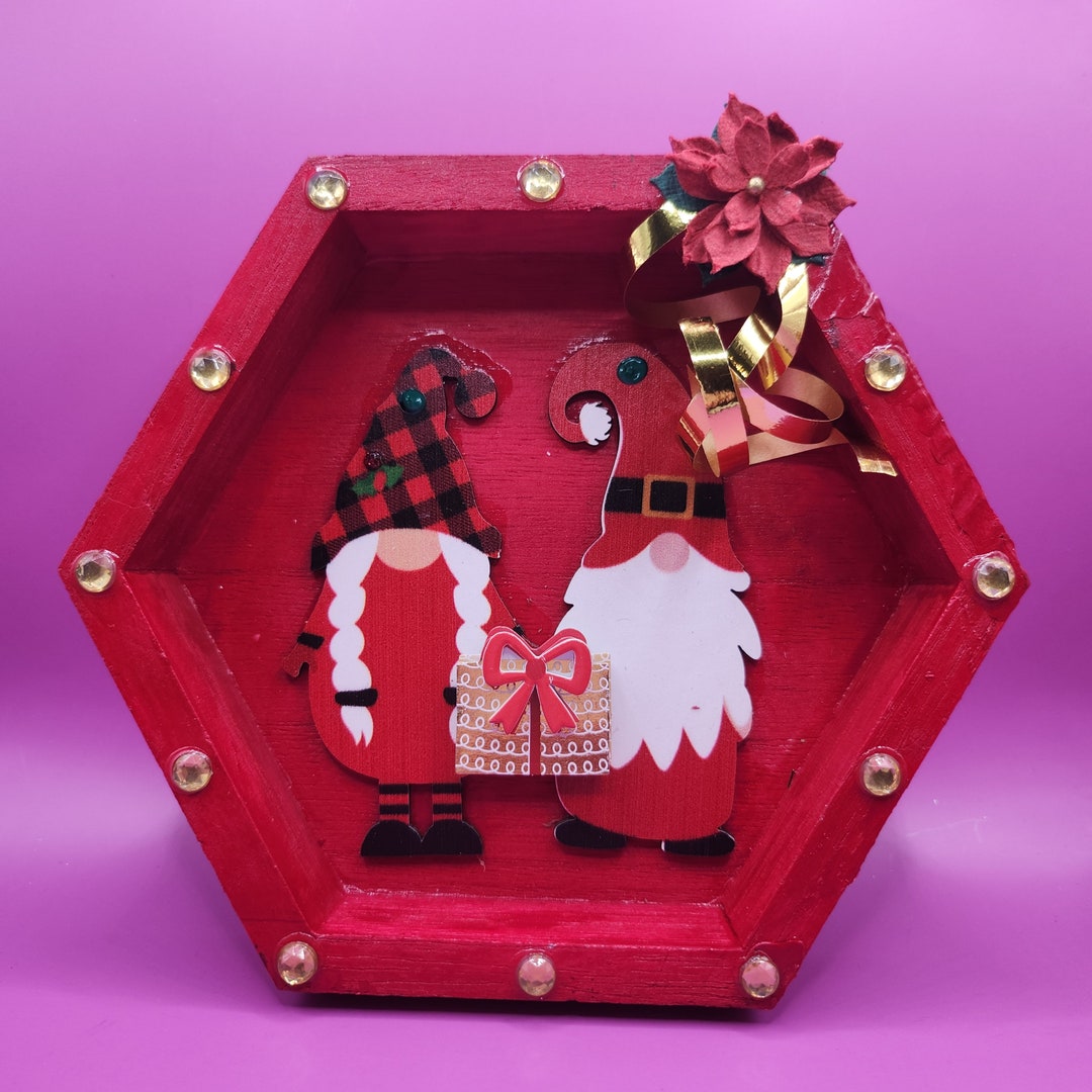 Christmas Elves Handmade Decorative Frames, Christmas Tree Handmade ...