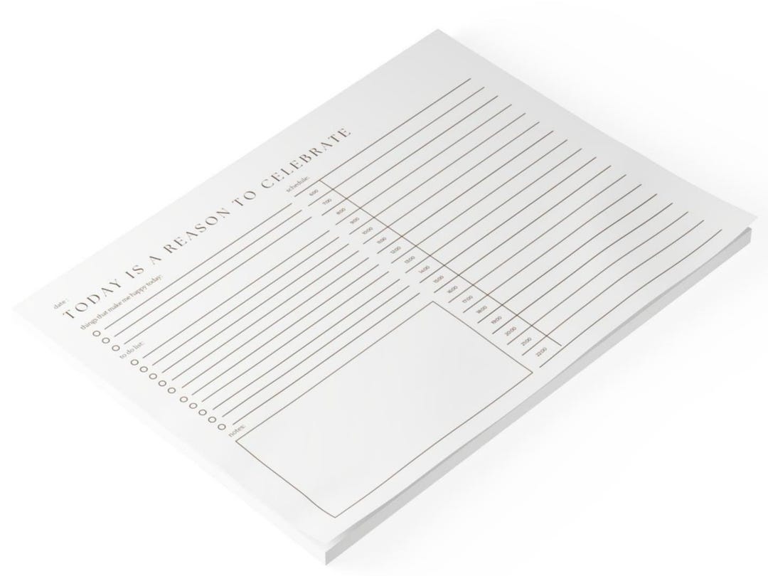 Stylish Daily Planner Notepad for Organization and Productivity - Etsy