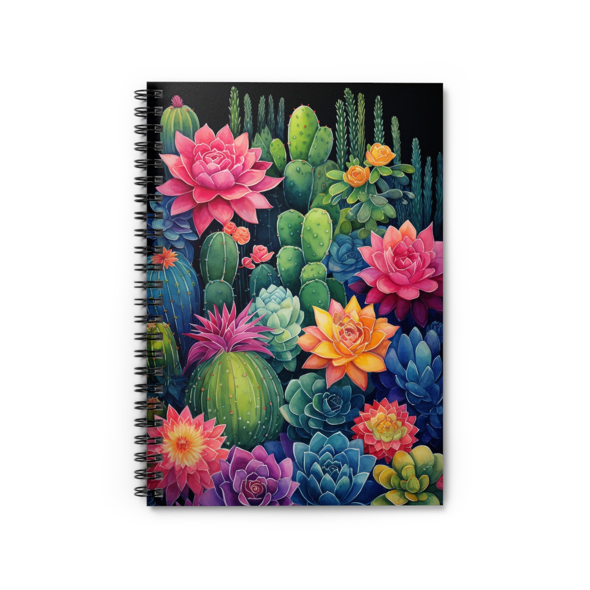 Cactus Spiral Notebook, Cactus Journal, 6x8 Lined Journal for Gardeners ...