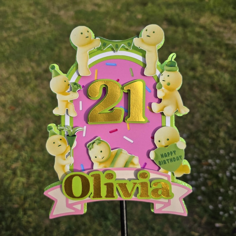 Smiski Cake Topper | Smiski Birthday Decoration | Smiski Party | Smiski ...