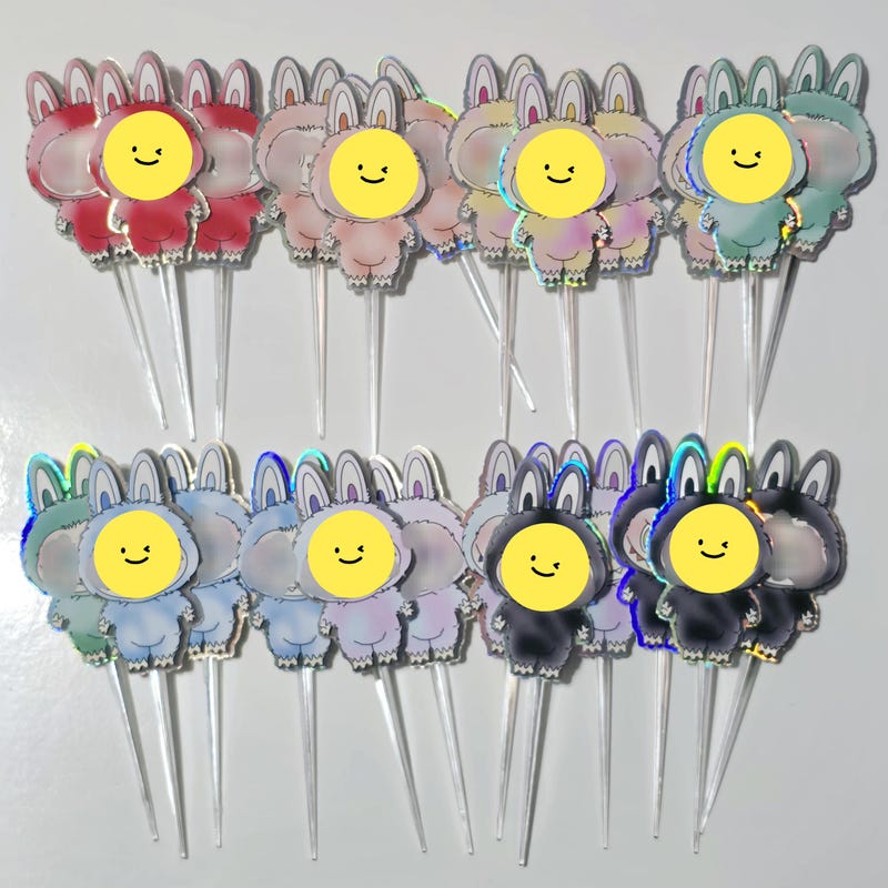Labubu Cake Toppers - Etsy