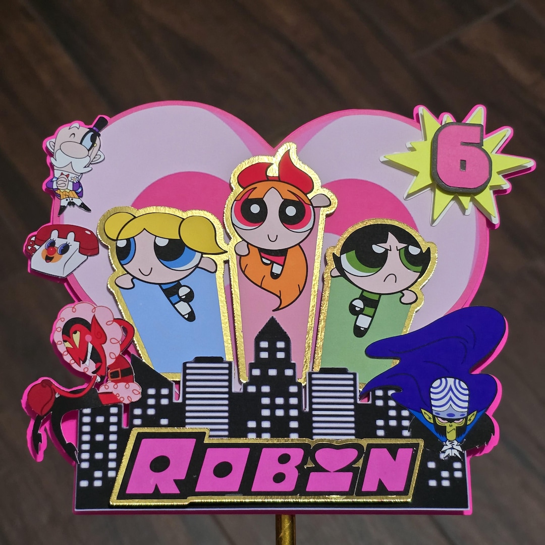 Personalized Powerpuff Girls Cake Topper | Powerpuff Girls Inspired ...