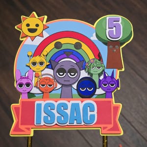 Sprunki Cake Topper | Sprunki Birthday Decoration | Sprunki Party ...