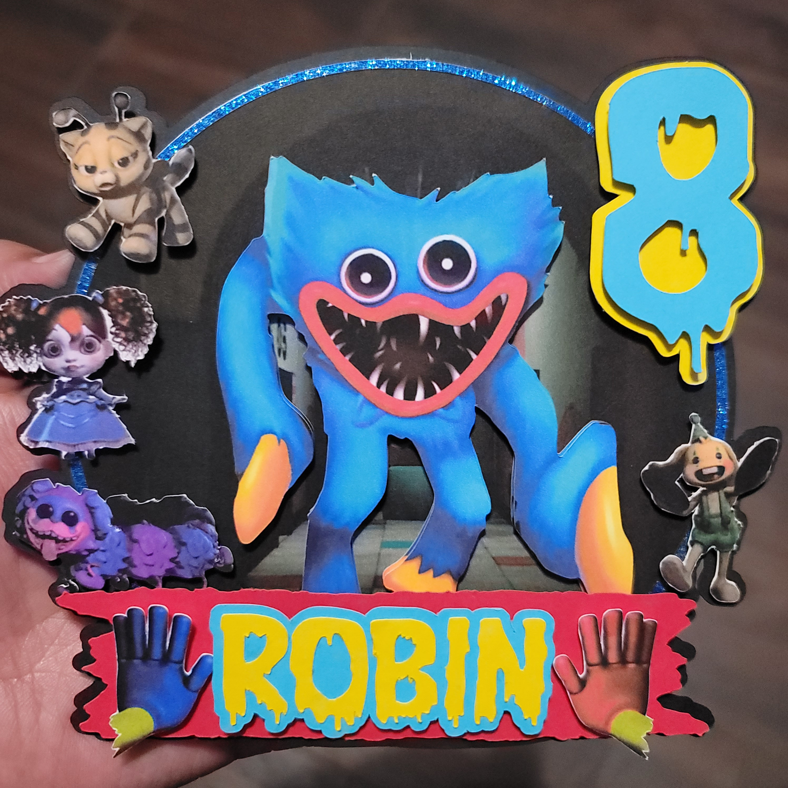 Huggy Wuggy Cake Topper - Etsy