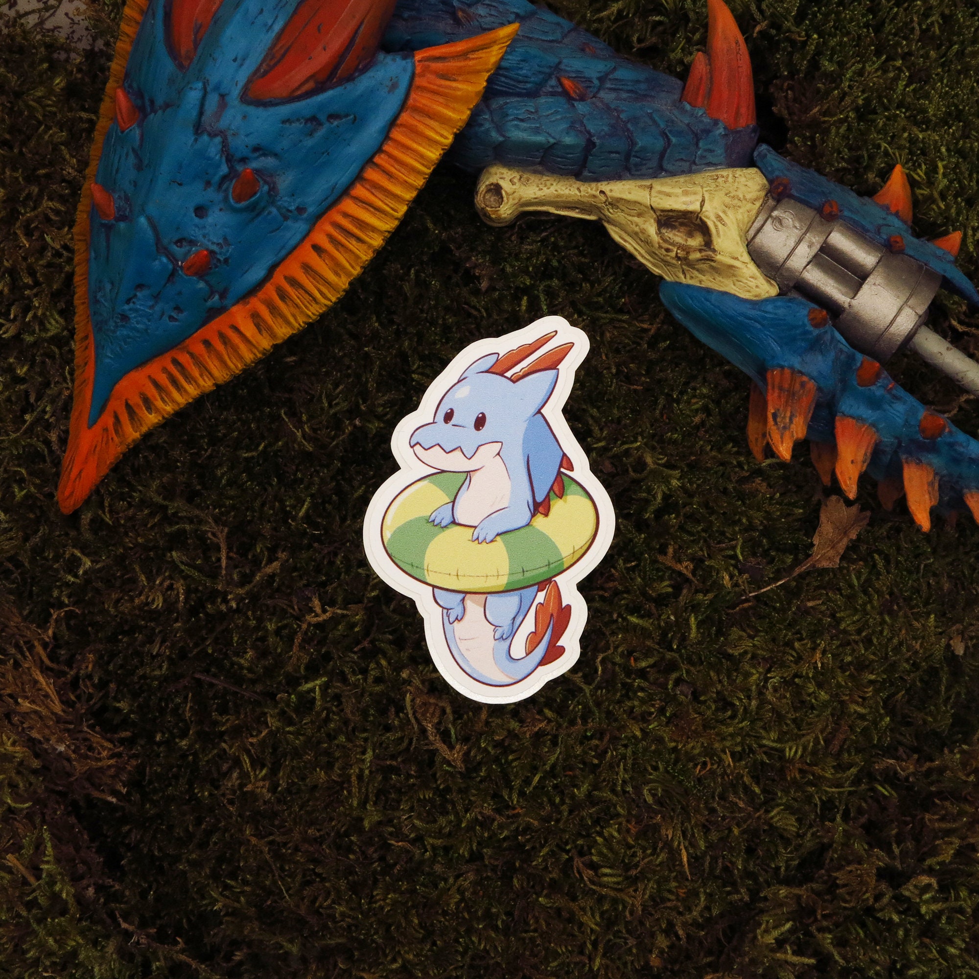Monster Hunter Chibi Lagiacrus Vinyl Sticker - Etsy