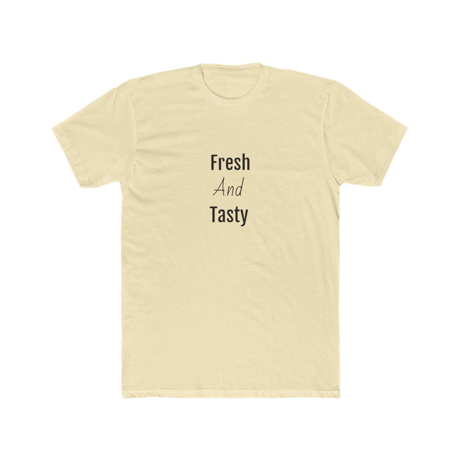 Fresh and Tasty, Unisex Cotton Crew Tee - Etsy