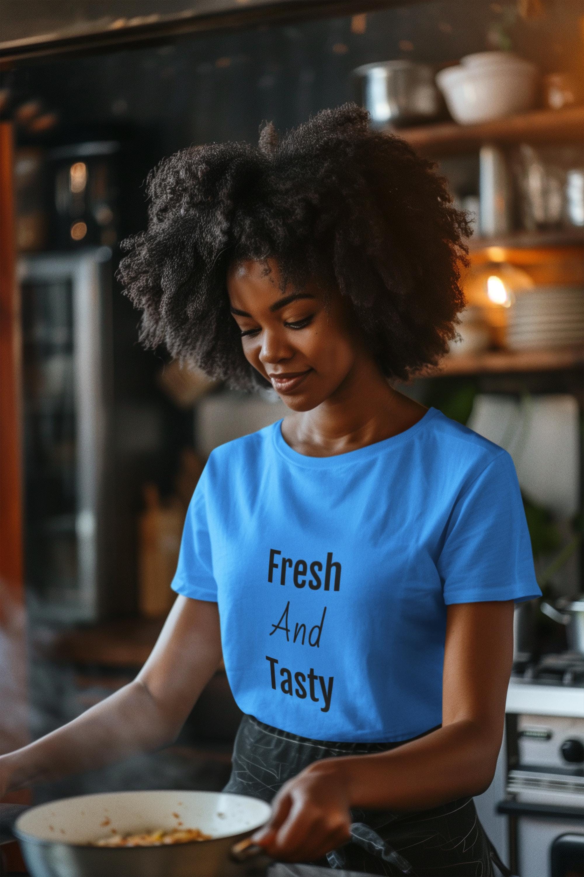 Fresh and Tasty, Unisex Cotton Crew Tee - Etsy