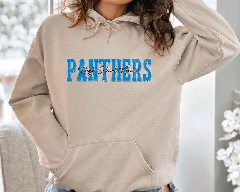 Custom High School Mascot Team Sweatshirt or Hoodie, School Spirit ...