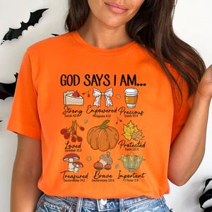God Say I Am Fall Shirt, Bible Verse Shirt, Trendy Fall Shirt, Autumn ...