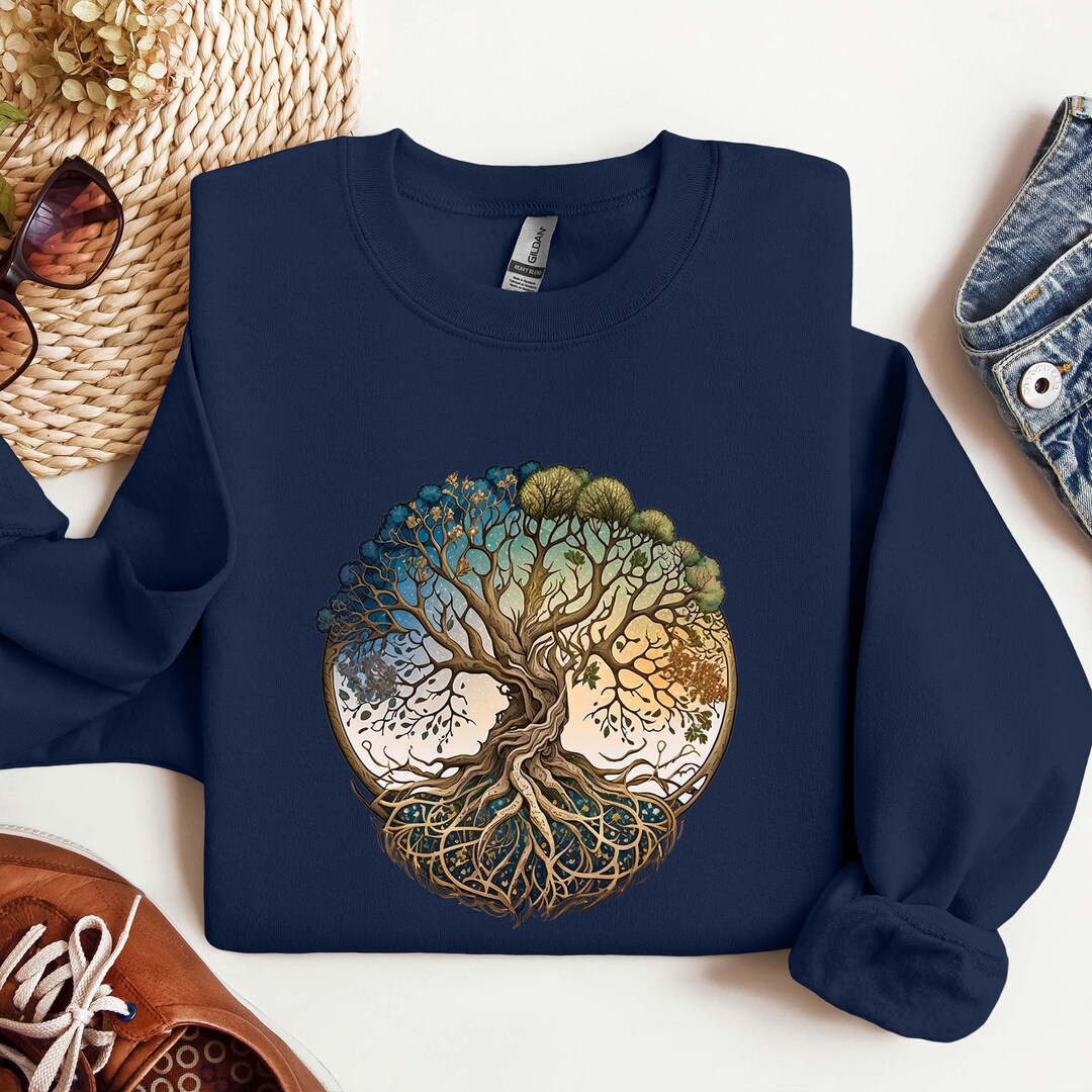 Meditation Sweatshirt, Tree of Life Sweatshirt, the Sacred Tree ...