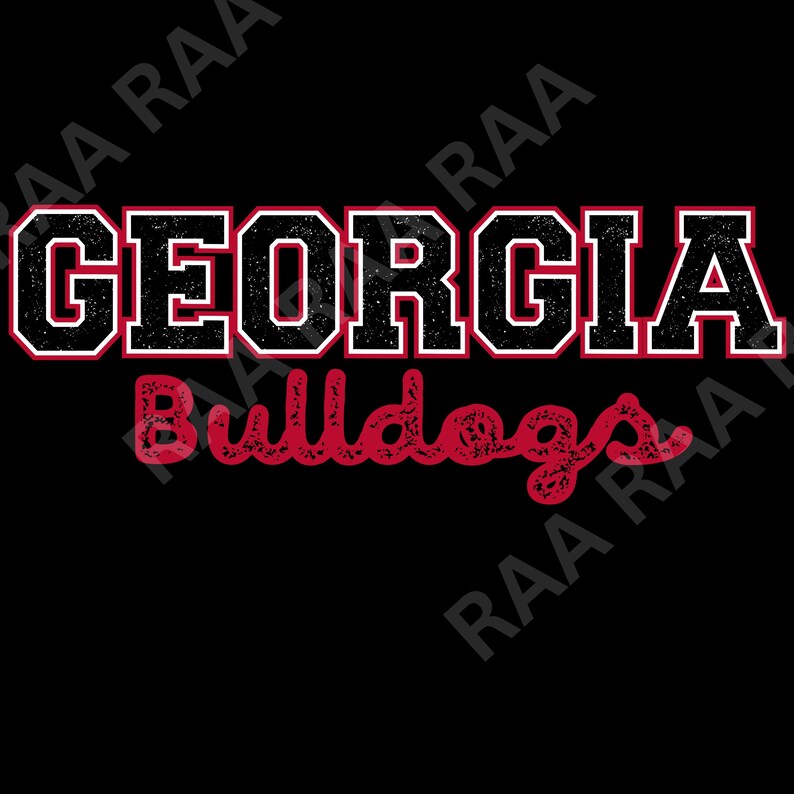 Georgia Bulldogs PNG File GA Football PNG - Etsy