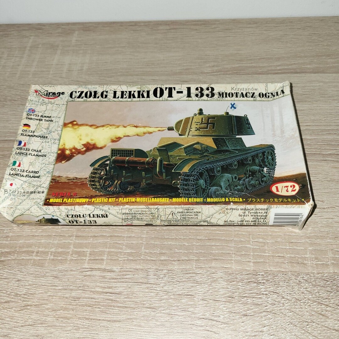 OT-133 Flame Thrower Tank, Mirage Hobby 72616 Scale Model Kit 1:72 - Etsy