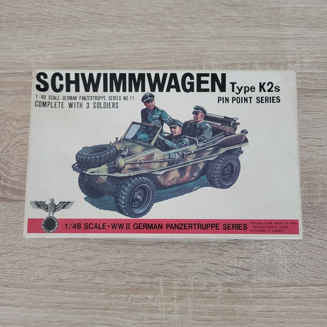 Schwimmwagen Type K2s, Pin Point Series, Bandai 8237-175 Scale Model ...