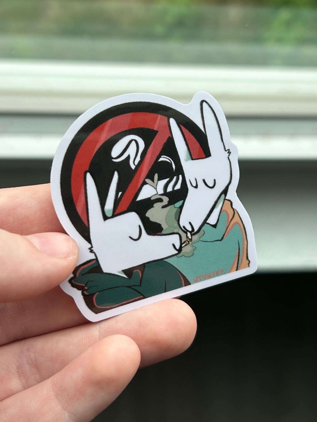 No Smoking Dogs Sticker - Etsy