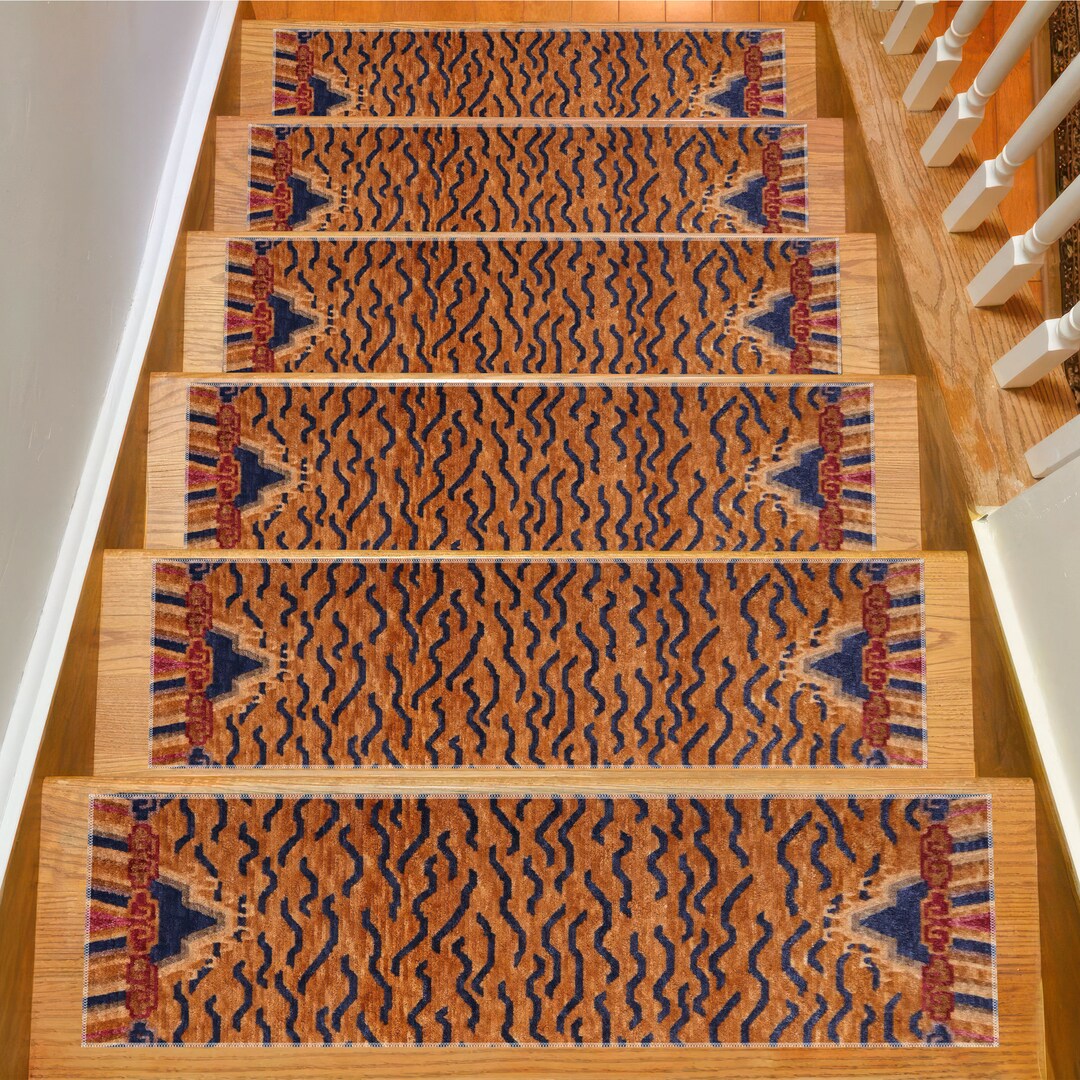 Tibetan Tiger Stair Treads Rug Animal Stair Runner Rug - Etsy