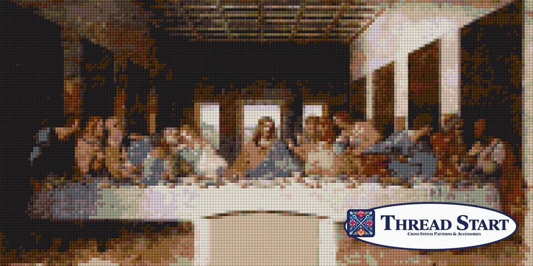 The Last Supper Digital CROSS-STITCH PATTERN - Etsy