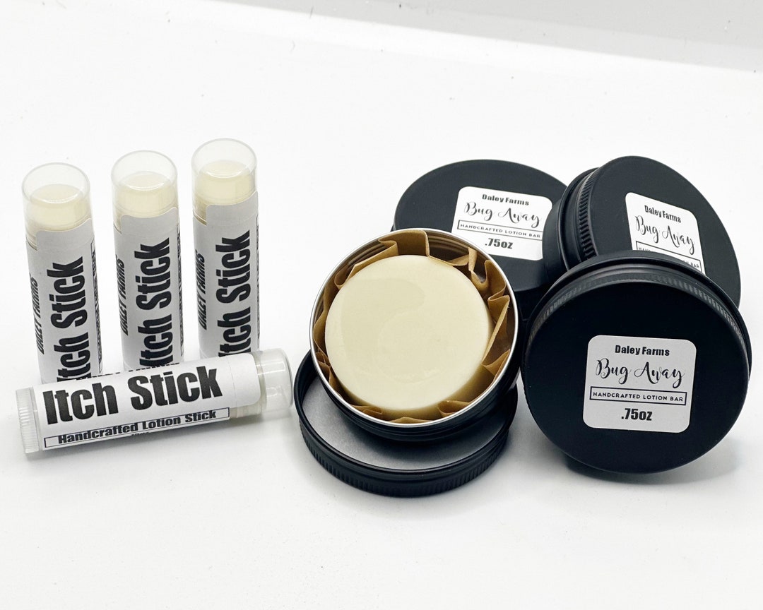Bug Away Lotion Bar Itch Stick Itch Relief Set - Handcrafted Lotion Bar ...