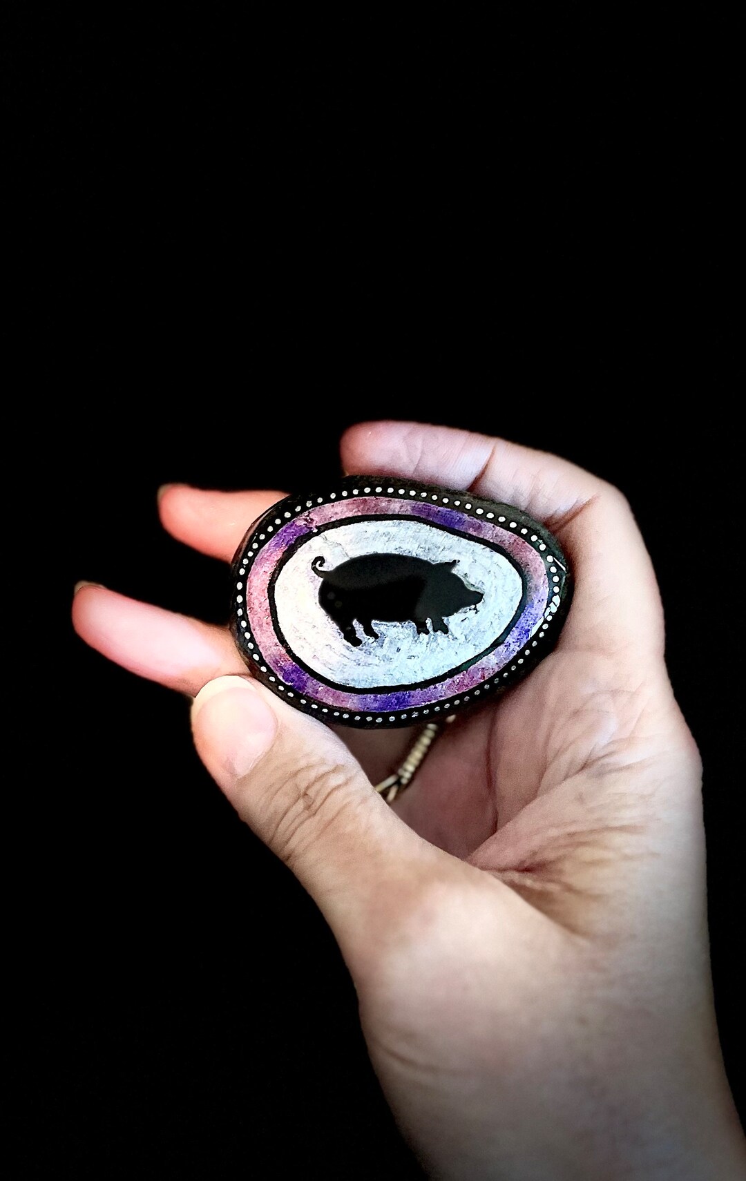 Abstract Pig Stone - Etsy