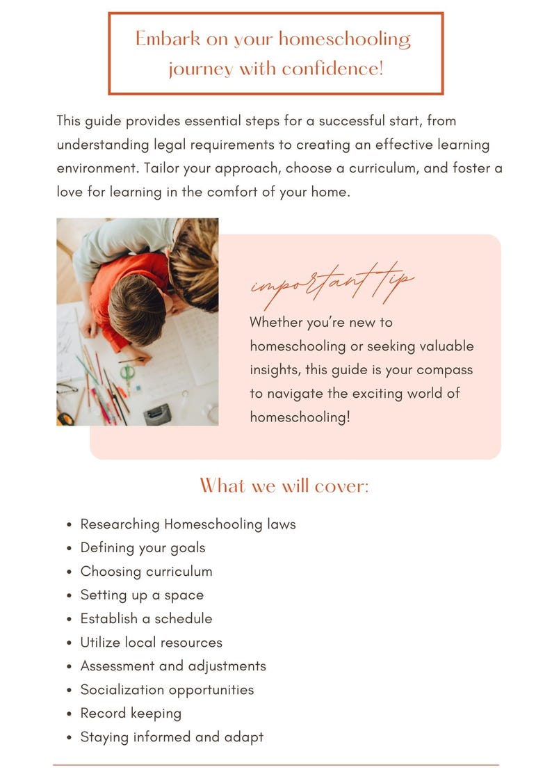 Getting Started to Homeschooling Guide - Etsy