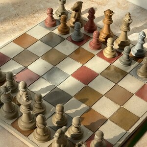 Concrete Chessboard | Chess Board | Aesthetic Game | Tabletop Game ...