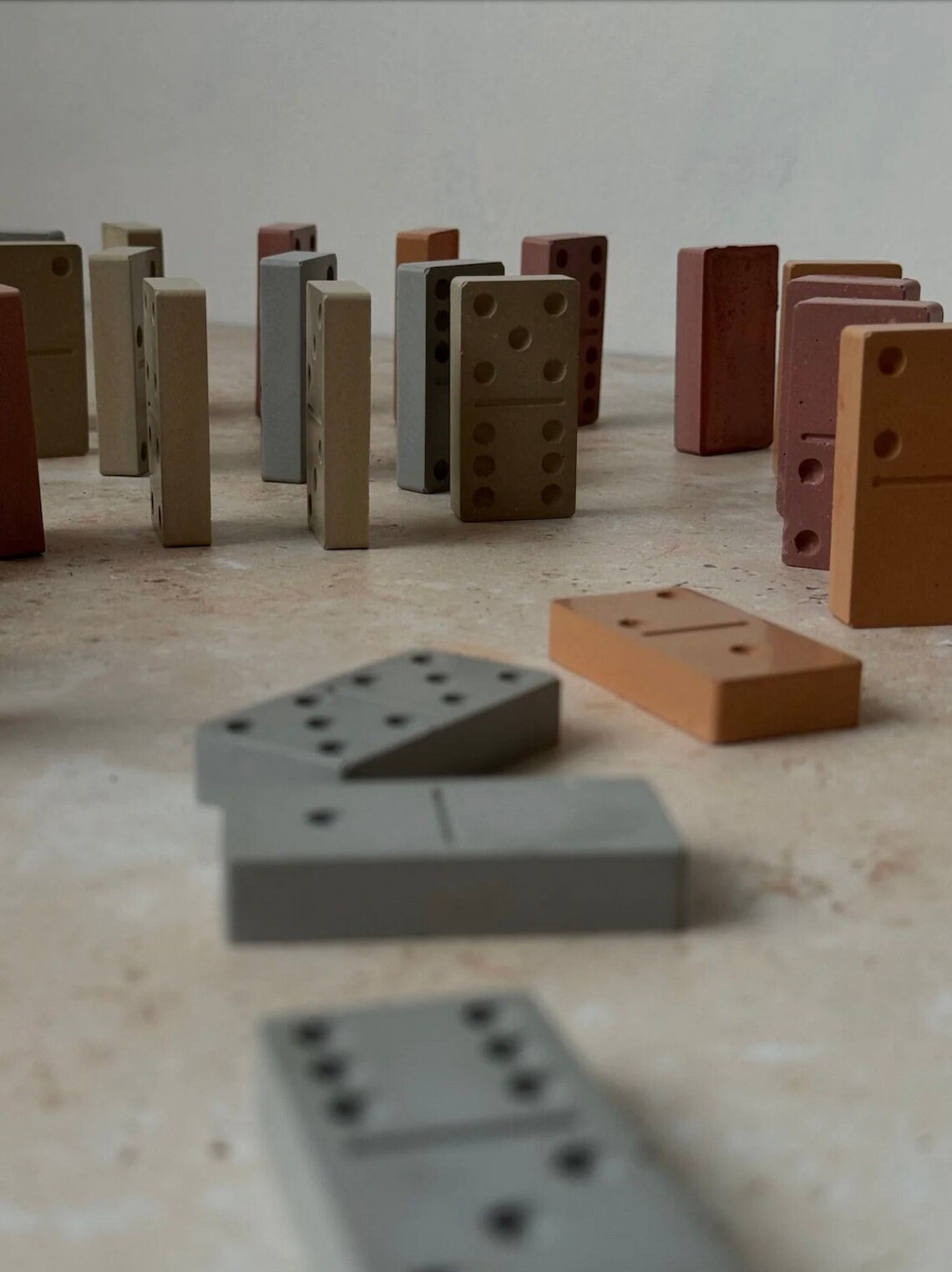 Concrete Dominoes | Multicolor Dominoes | Trendy Game | Aesthetic Game ...