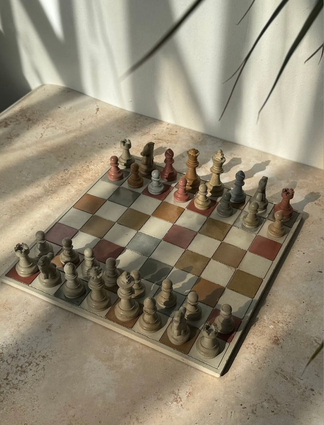 Concrete Chessboard | Chess Board | Aesthetic Game | Tabletop Game ...