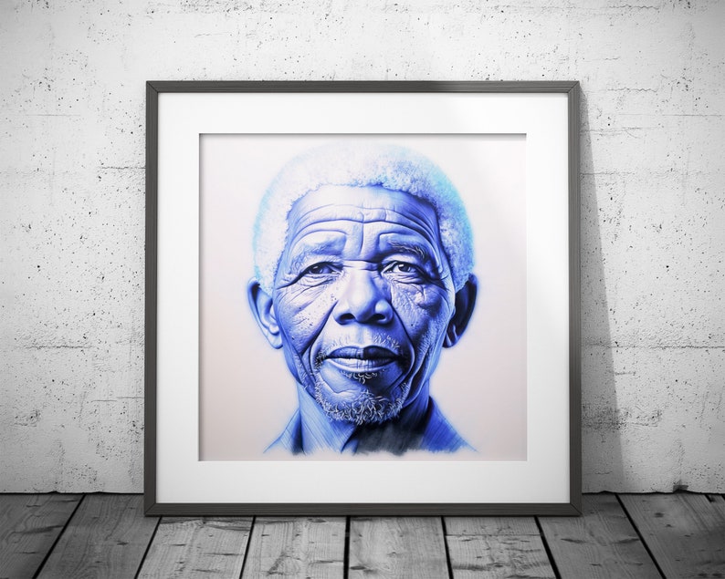 Nelson Mandela - Fine Art Print - Etsy