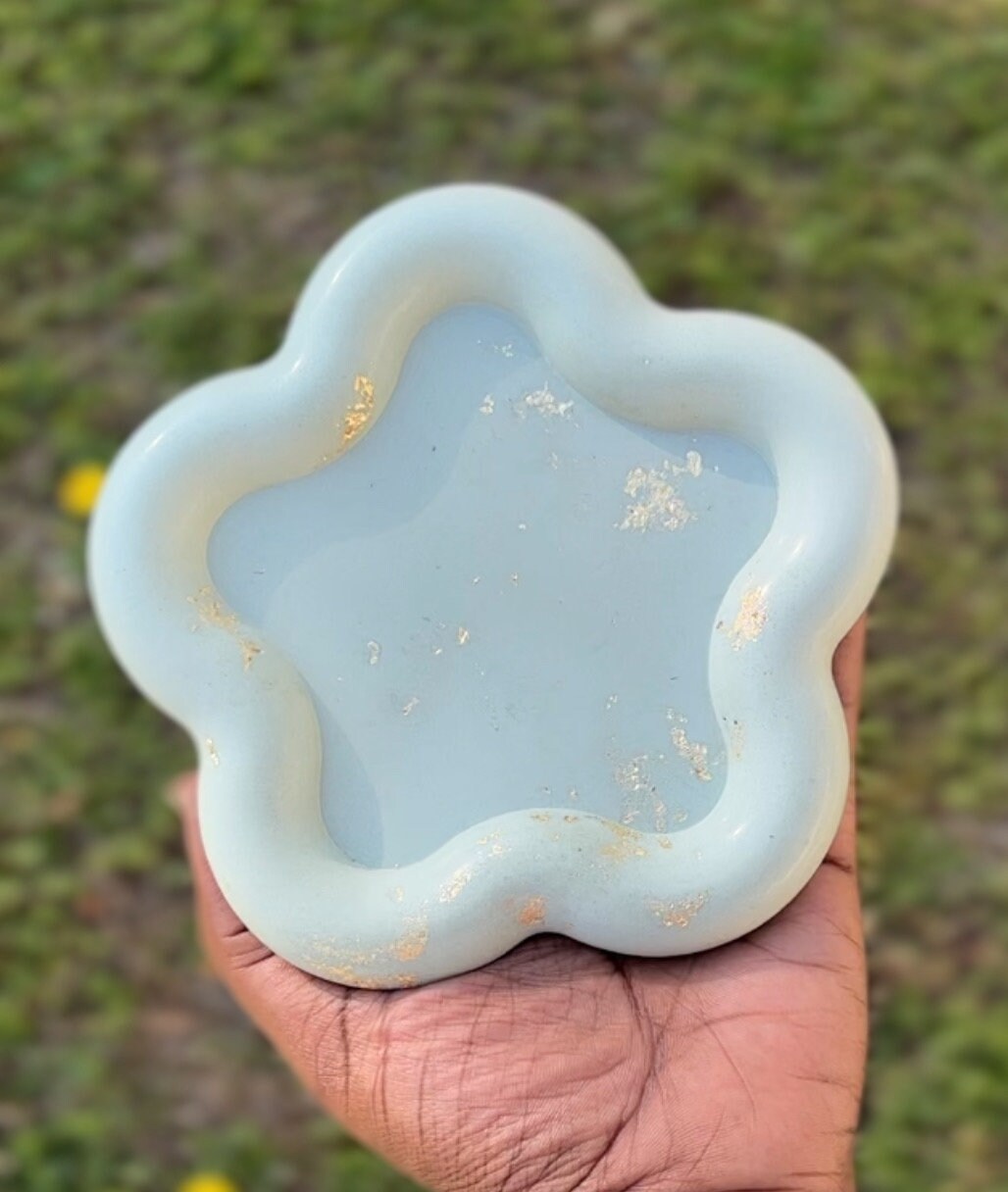 Fower Star Shaped Concrete Tray - Etsy
