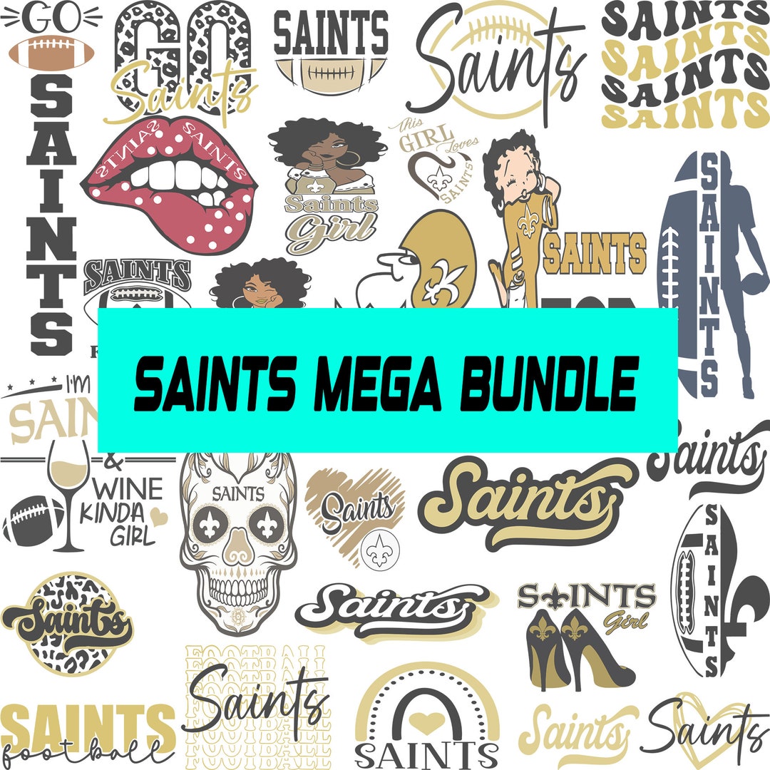 Saints Svg-png-pdf-eps-dxf 30 Layered File Football Team - Etsy
