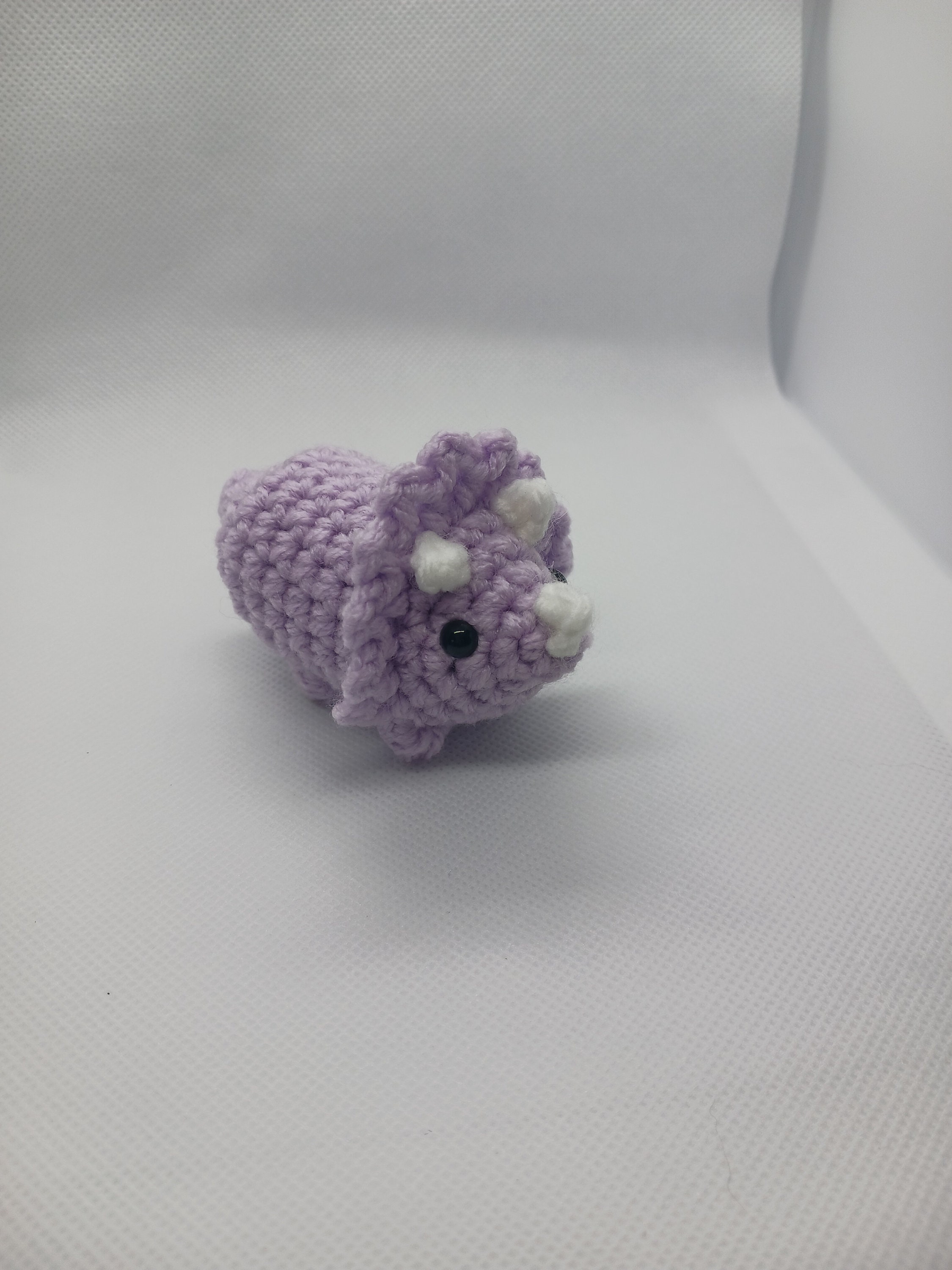 Mini Crochet Triceratops - Etsy