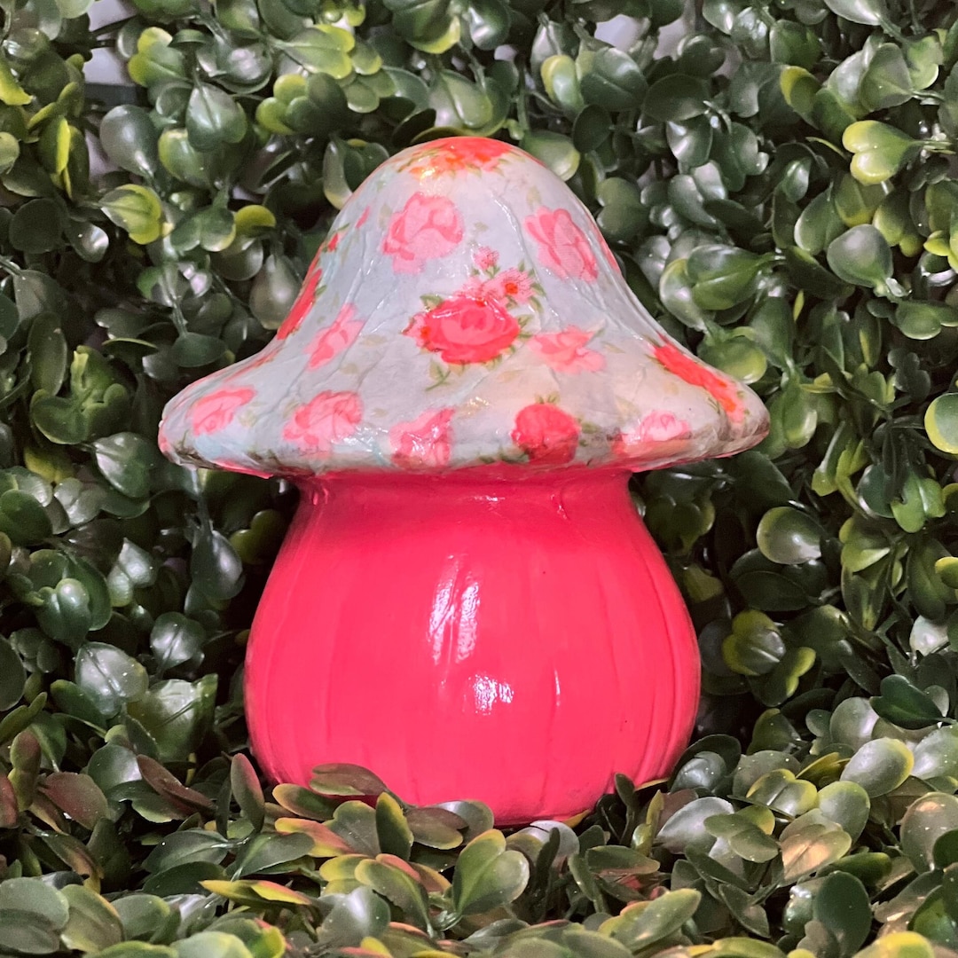 Mushroom Ceramic Flowers Home & Garden Decor Pretty Madd Designs - Etsy