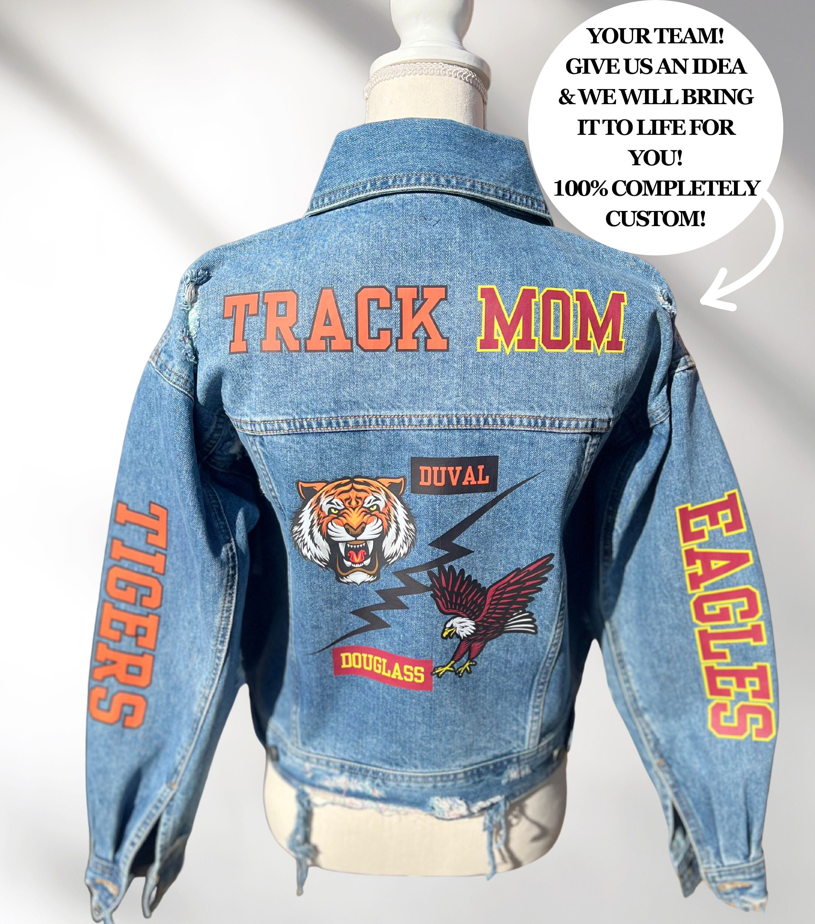 Custom Denim Jacket, Custom Jean Jacket, Personalized Team Jackets ...