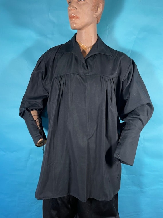 Pirate/Poet Renaissance shirt black - Gem