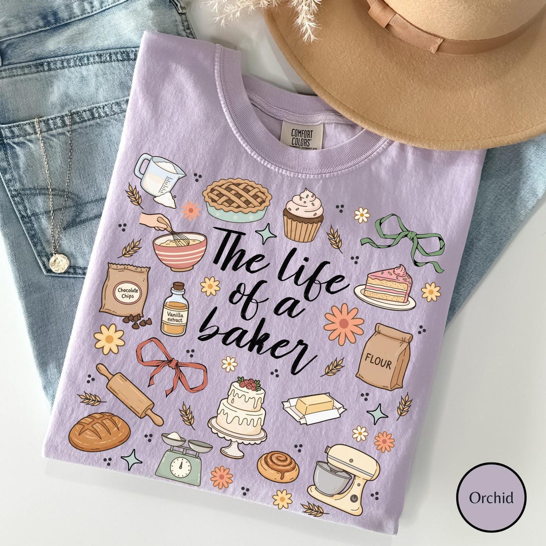 Comfort Colors® Cute Baking Shirt for Baker, Cottage Baker Gift, Mom ...