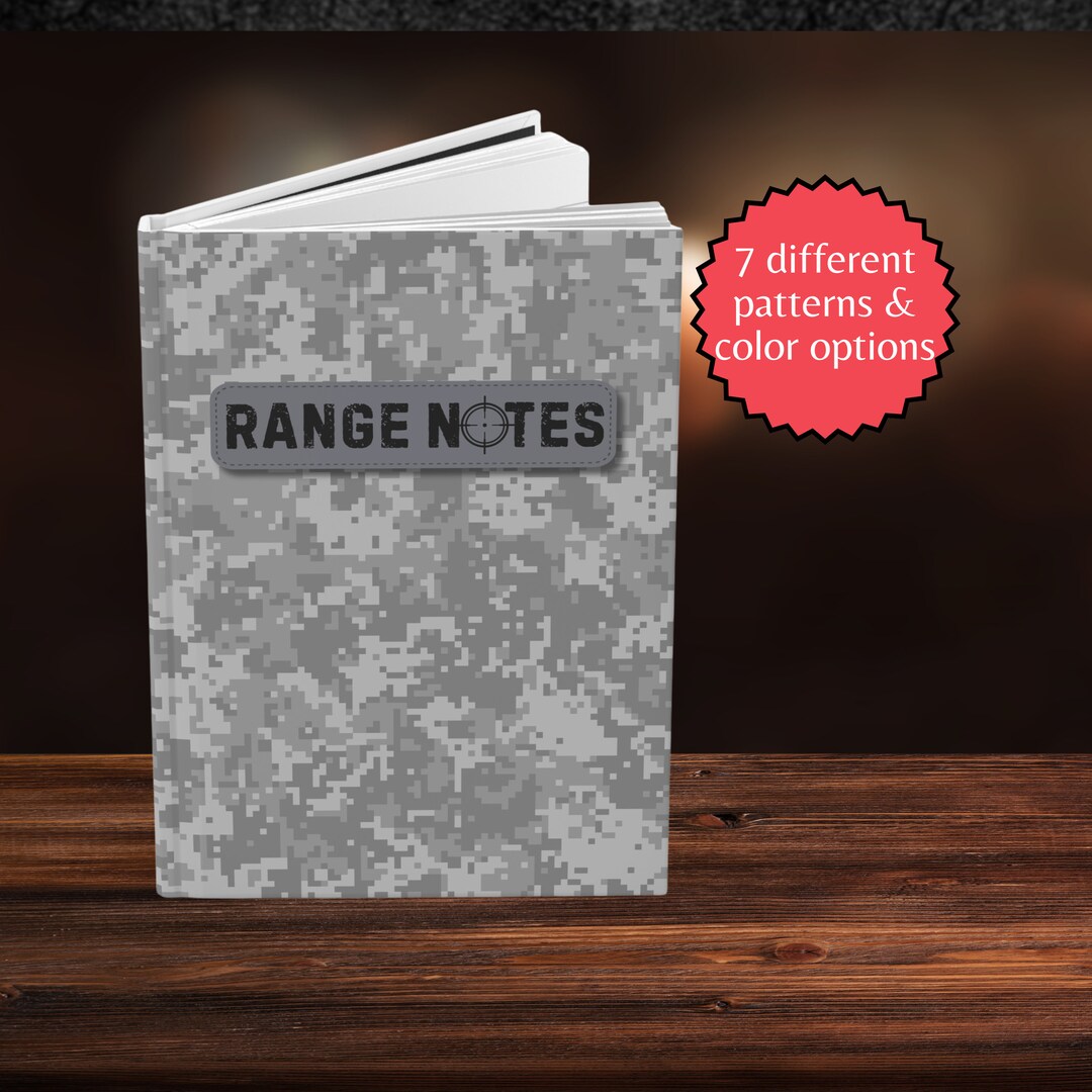 Shooting Range Log Book Gift, Range Notes Notebook, Gun Gifts for Him ...