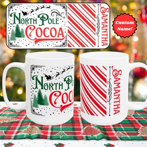 Personalized Cocoa Mug, Custom Christmas Cocoa Mug,hot Cocoa Mugs ...