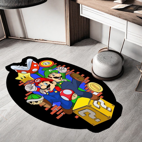 Mario Living Room Rug - Etsy