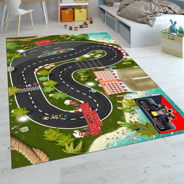 Racetrack Rug - Etsy